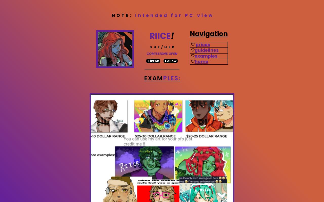 Riice's Commissions!!